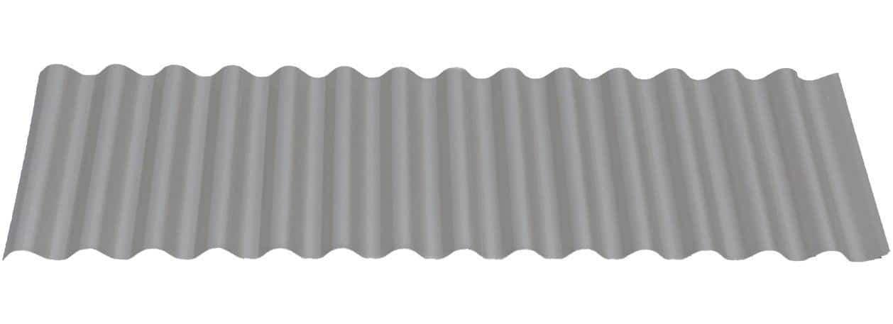 Metal Roofing Panels Painted in Slate Gray