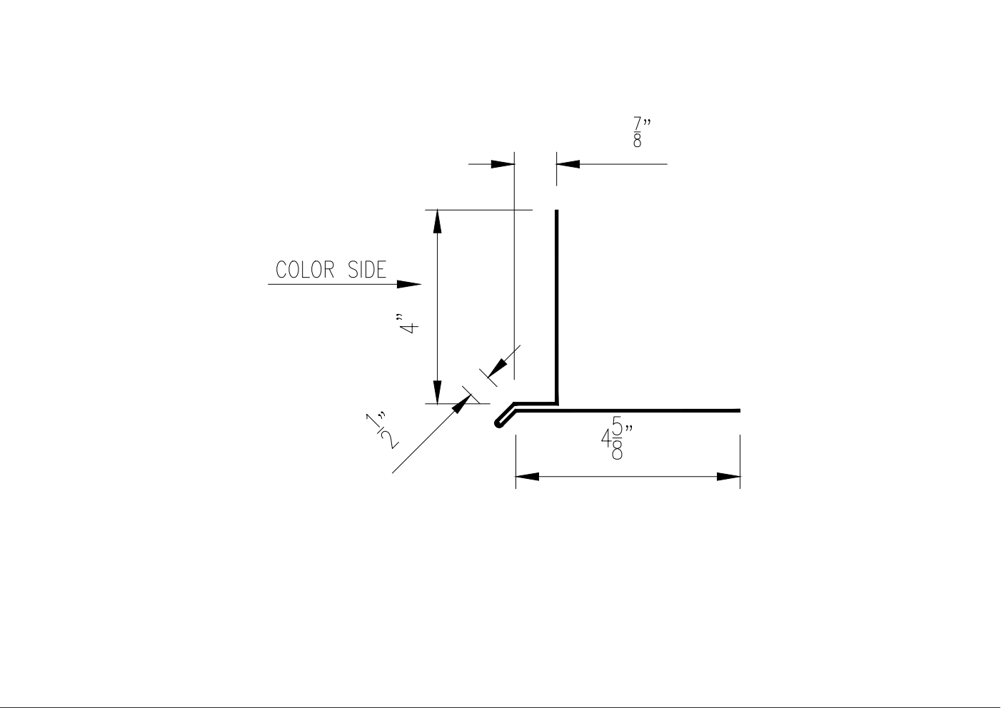 Head Trim For Windows/Doors - Vertical | Board & Batten Metal Siding