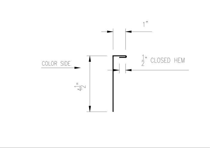 Sill Trim For Windows/Doors - Vertical | Board & Batten Metal Siding