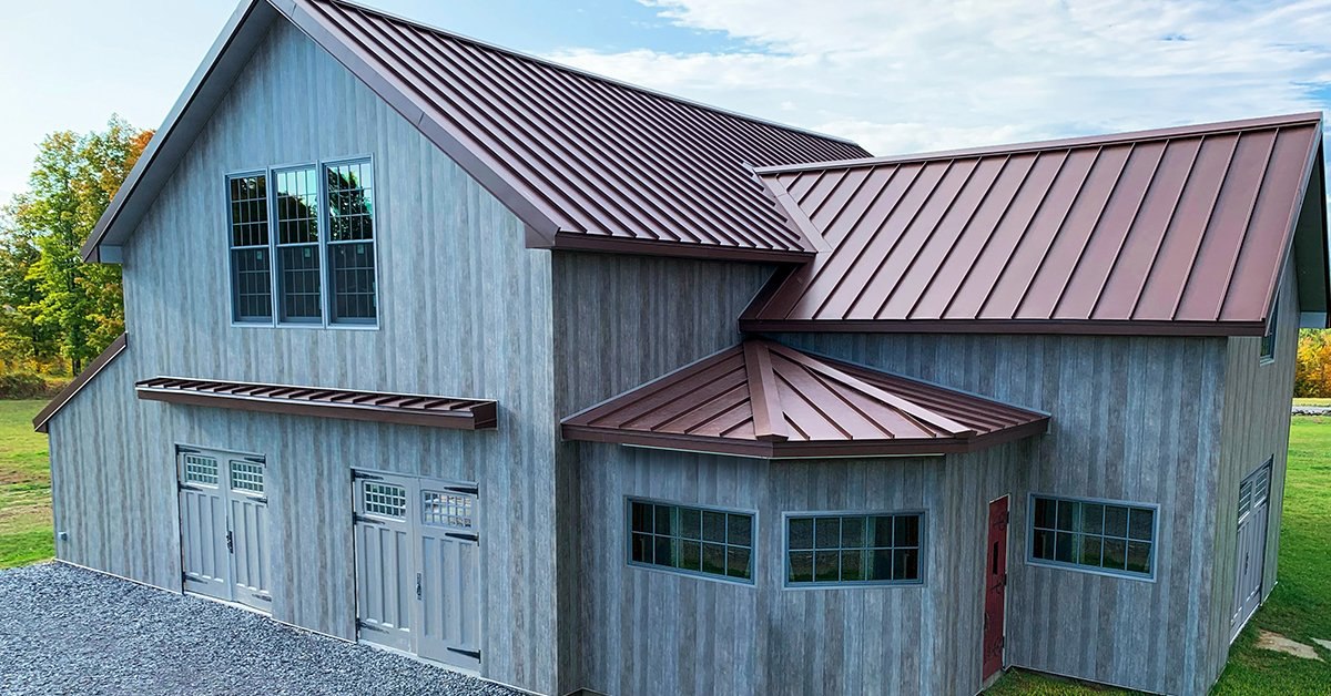 Faux Copper Metal Roofing - The Color Of Copper At The Price Of Metal