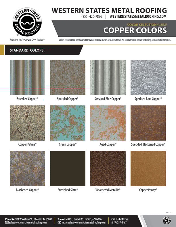 Metal Siding Color Charts | Over 100 Colors | Buy Mfg. Direct & Save