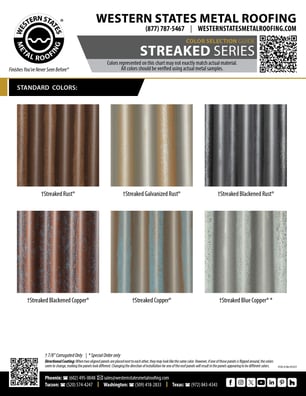 Metal Roofing Color Charts | Over 100 Colors | Buy Mfg. Direct & Save