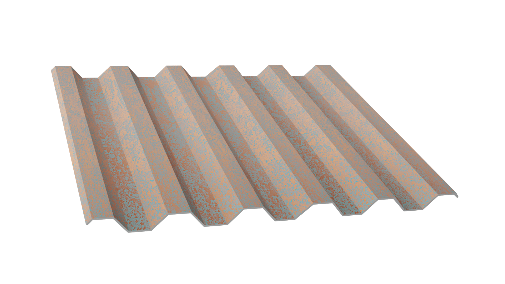 Aged Copper® Western Rib 7.2 Panel