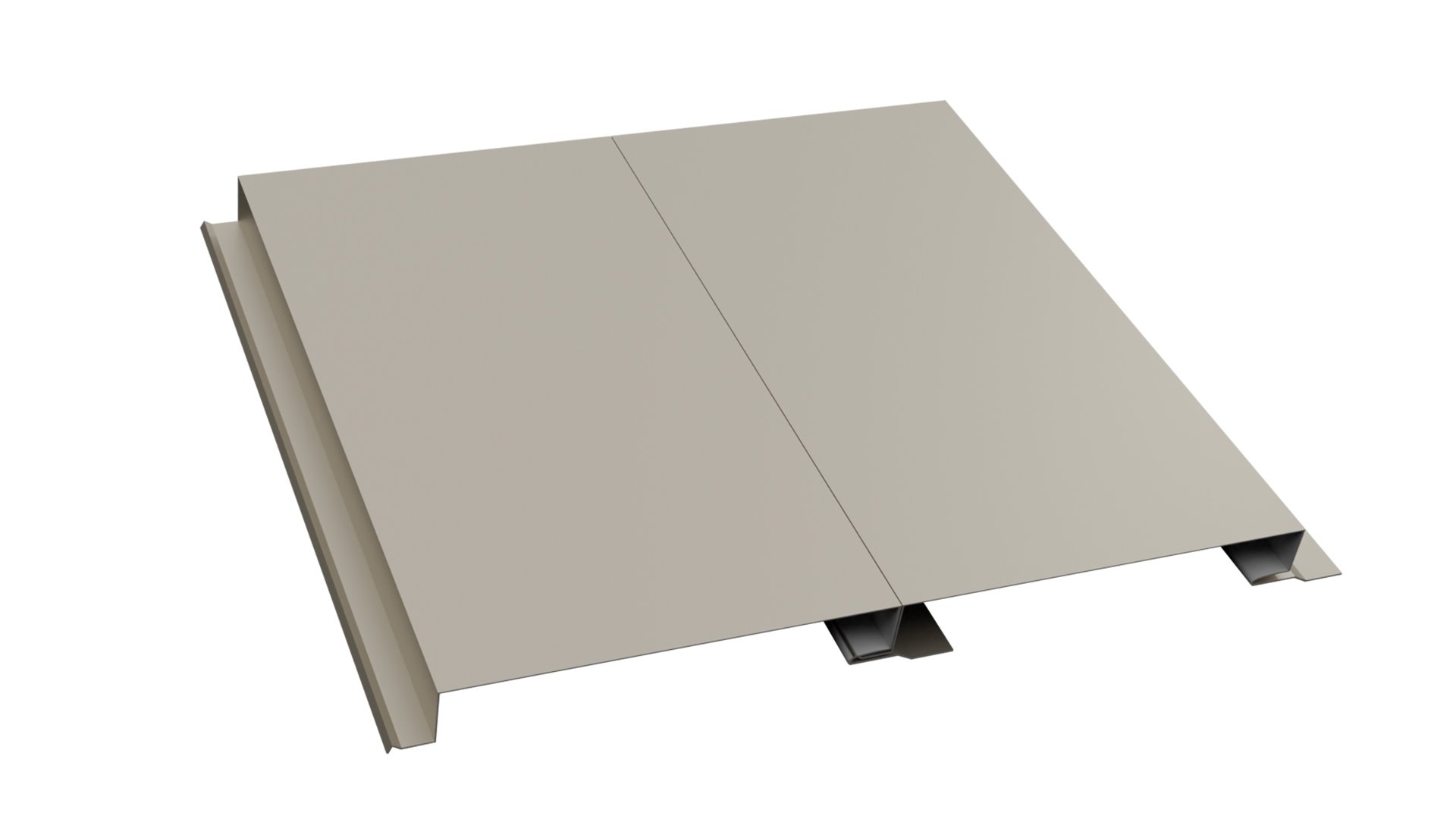Almond Colored Metal Roof & Metal Wall Panels