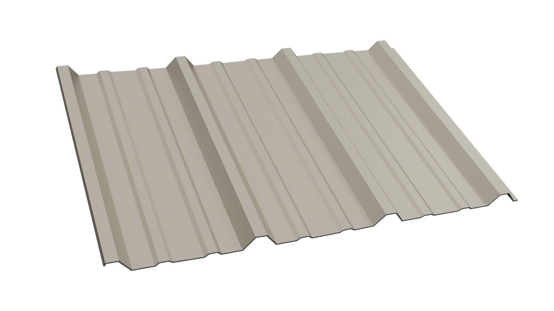 Almond Colored Metal Roof & Metal Wall Panels