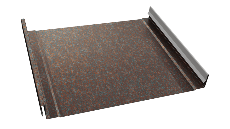 Blackened Copper® Standing Seam Panels