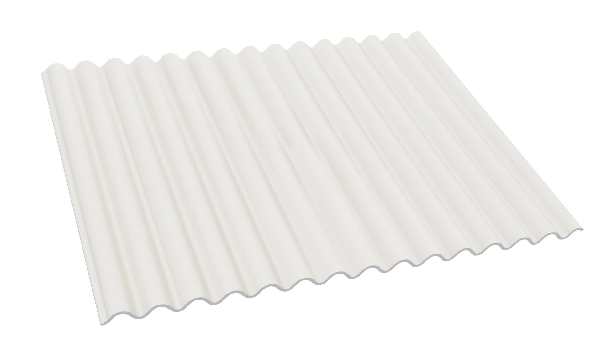 Metal Roofing Panels in Bone White Finish ( Special Order PVDF Paint)