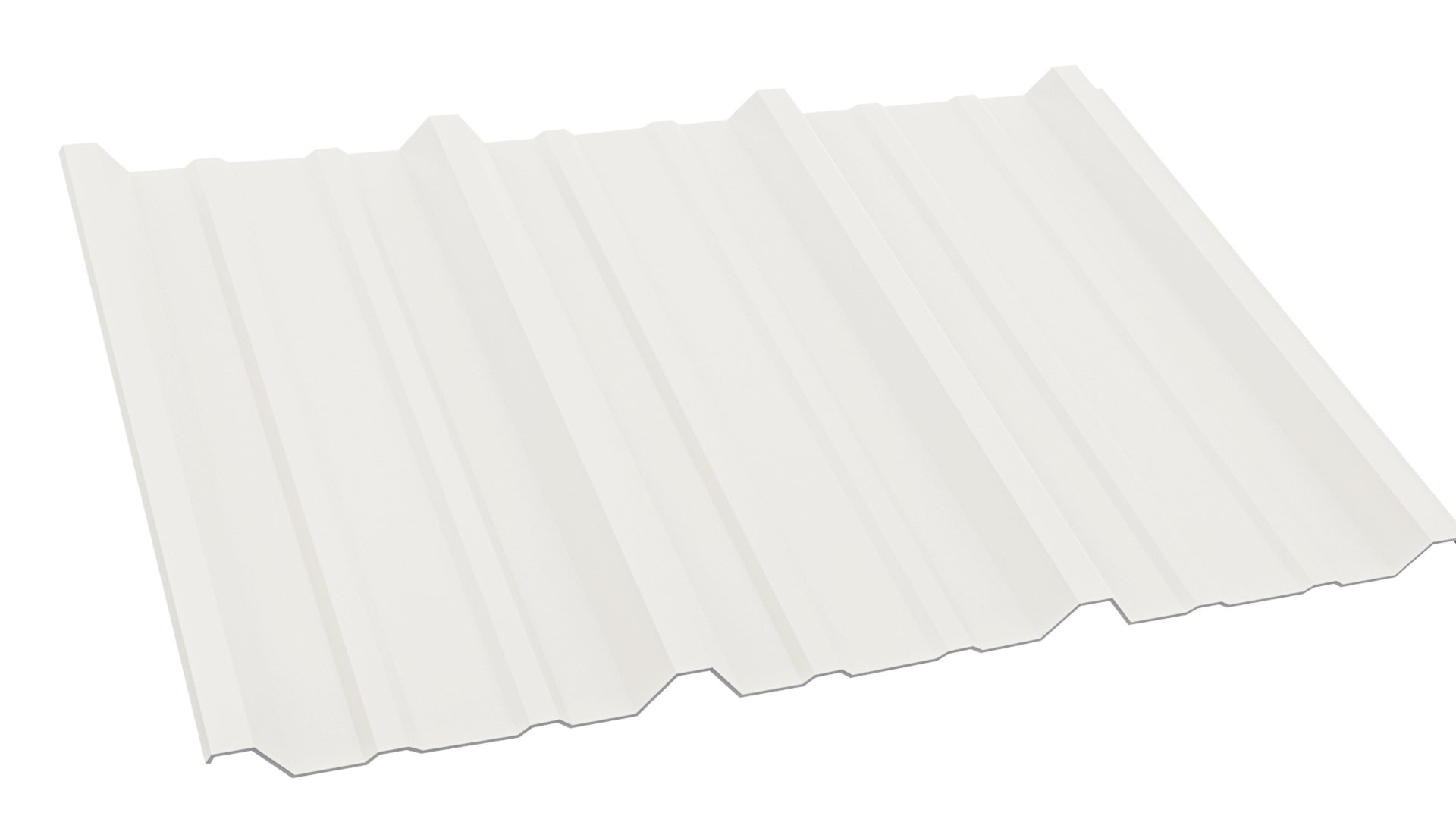 Metal Roofing Panels in Bone White Finish ( Special Order PVDF Paint)