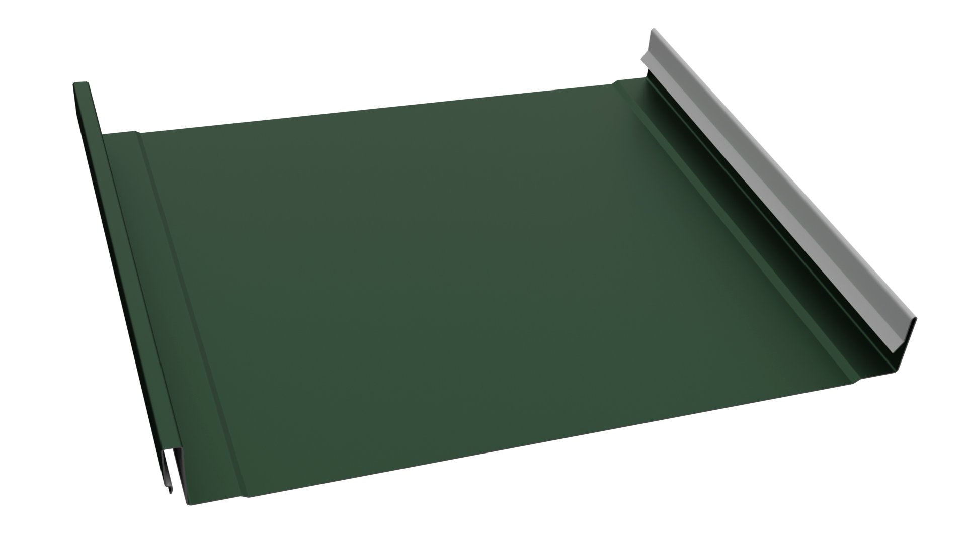 Standing Seam Metal Roofing Panels Classic Green Finish (PVDF Paint)