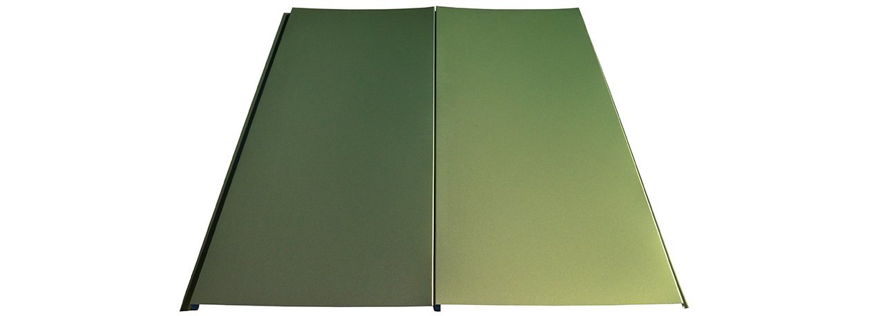 Copper Brown Patina T-Groove Flush Wall Panels