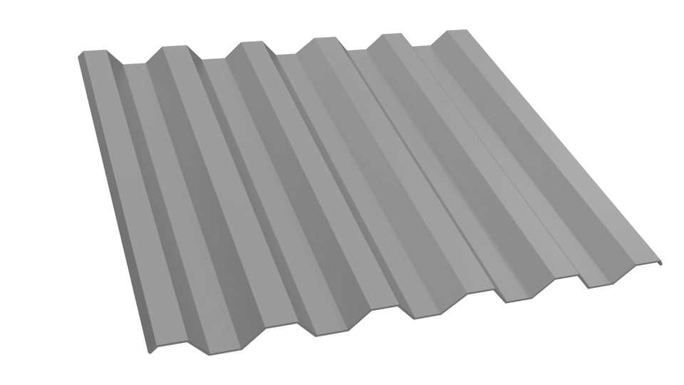 Metal Roof And Wall Panels In Dove Gray