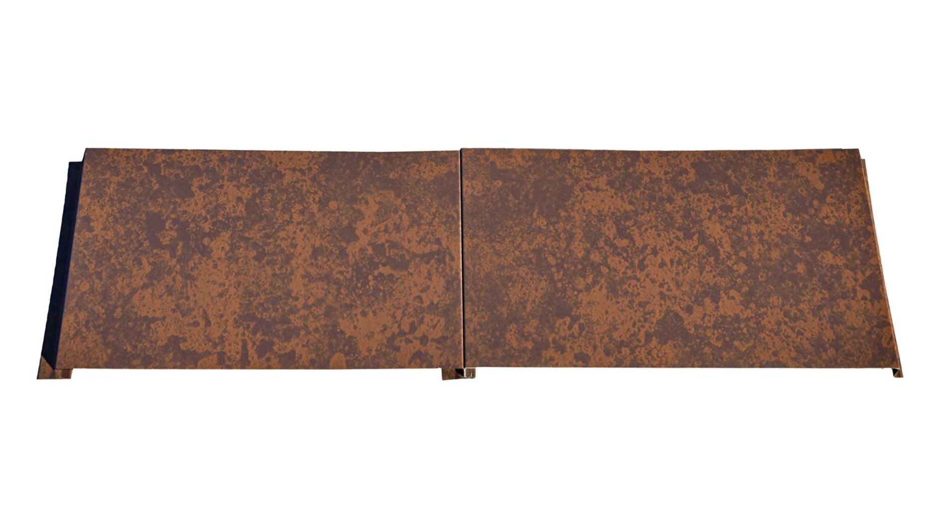 Fresh Rust T-Groove Metal Wall Panels