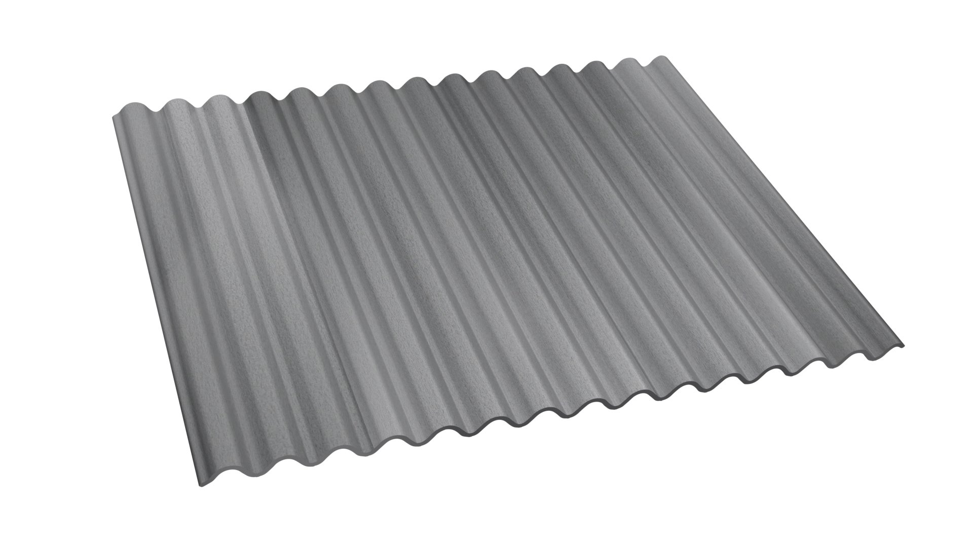 Corrugated Gray Zinc Matte® | Metal Roofing | Siding Panels