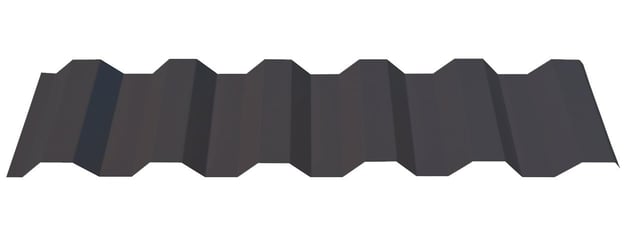 Matte Dark Bronze Western Rib 7.2 Panel