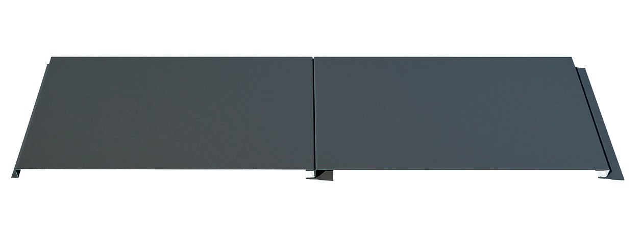 Matte Midnight Black T-Groove Metal Wall Panels