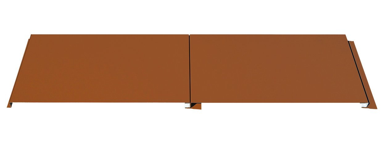 Matte Orange T-Groove® Metal Wall Panels