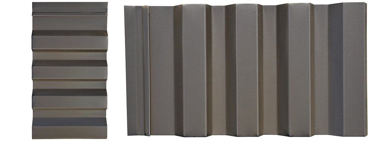 Western Wave® Rigid Metal Wall Panels in Patina (PVDF Paint)