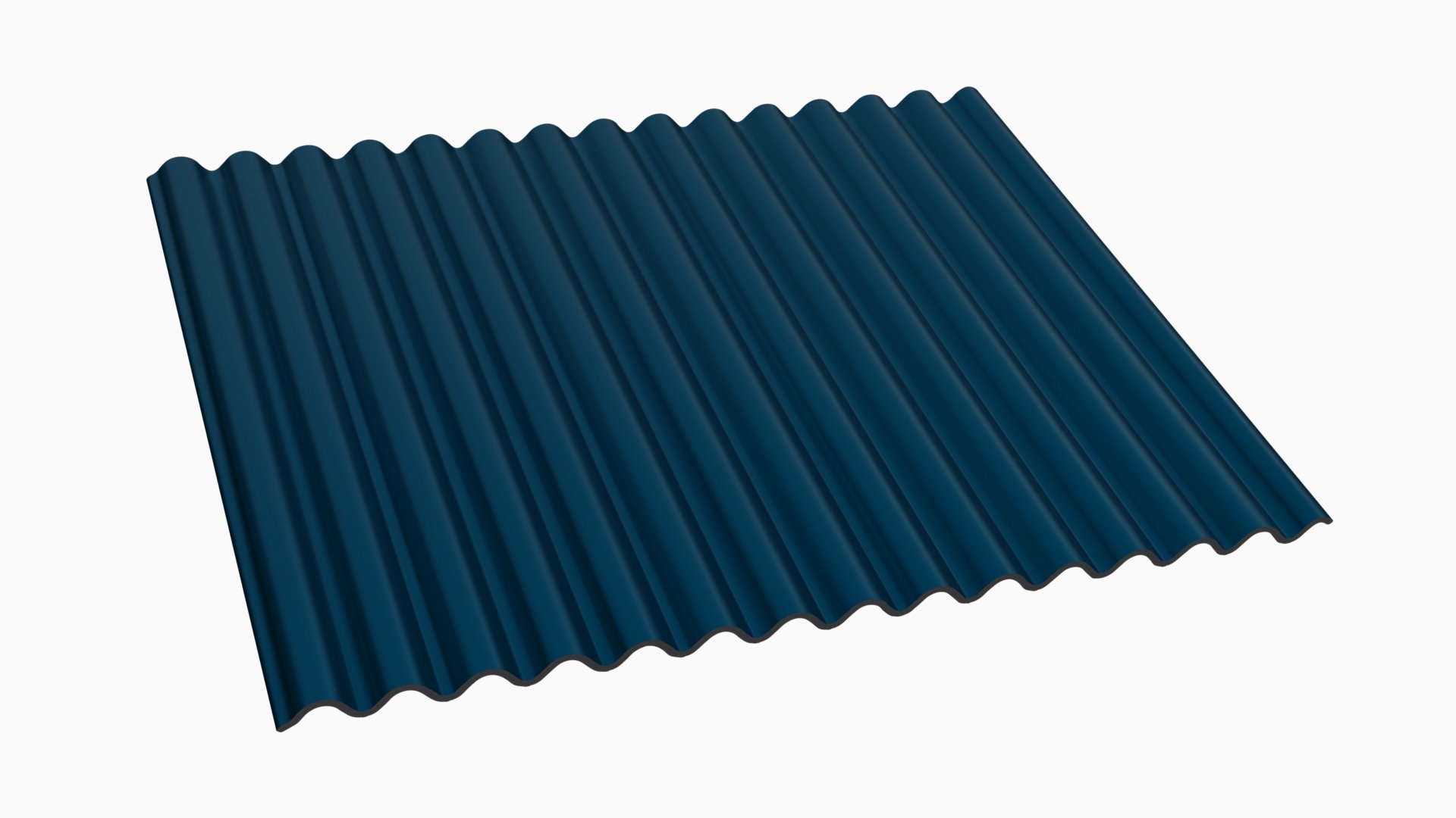 Metal Wall and Roof Panels In Regal Blue