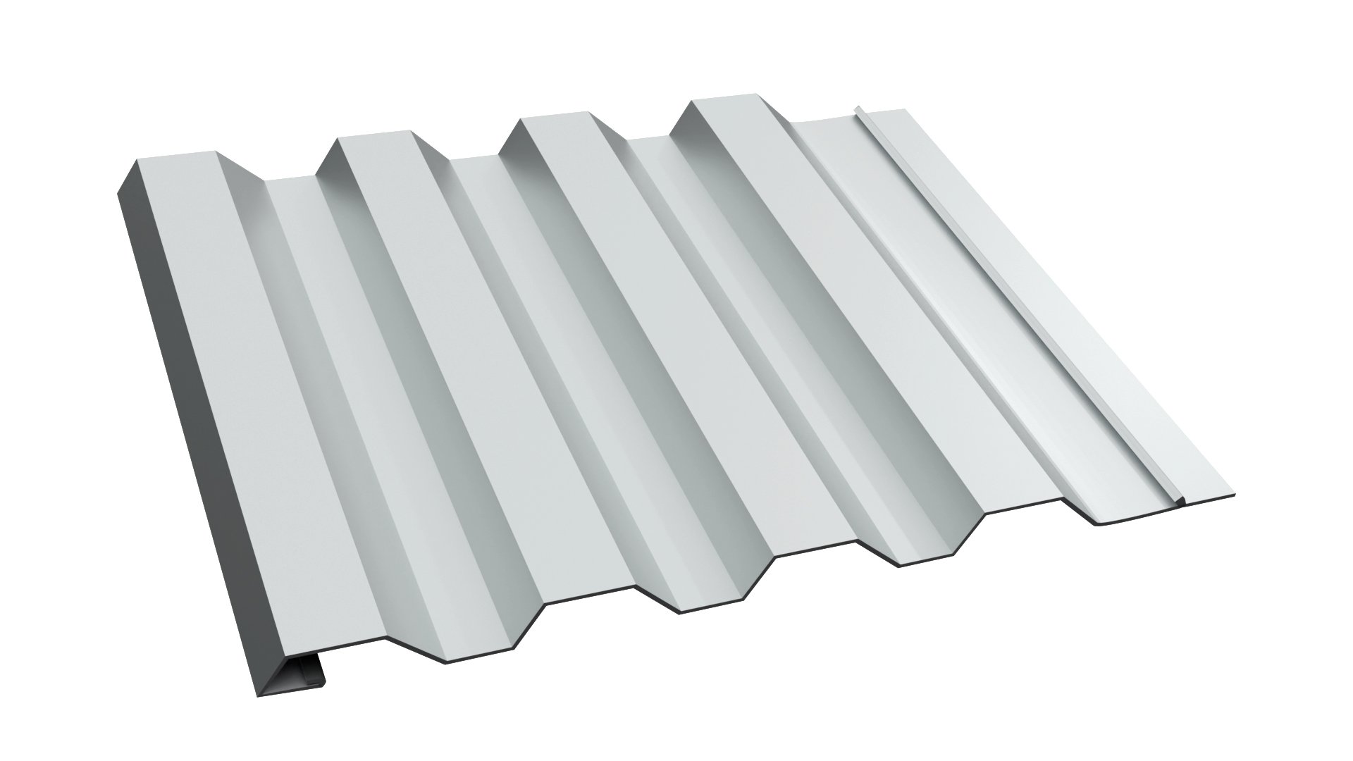 Metal Roofing, Siding, and Wall Panels in Regal White