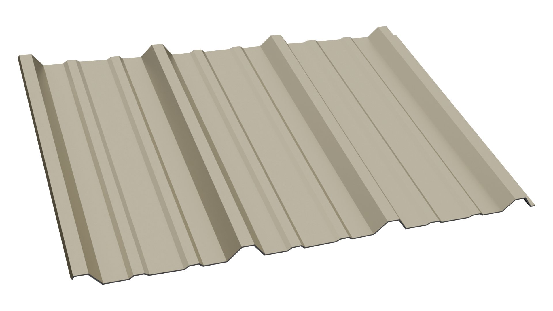 Metal Roofing and Metal Wall Panels in a Sandstone Finish