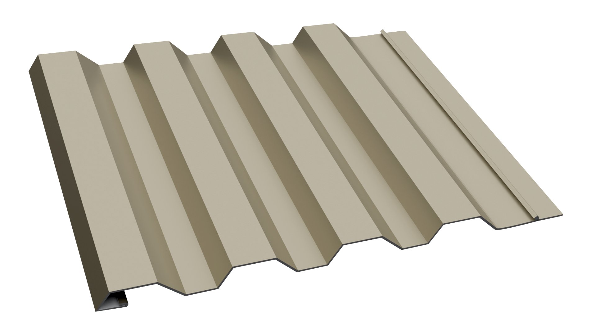 Metal Roofing and Metal Wall Panels in a Sandstone Finish