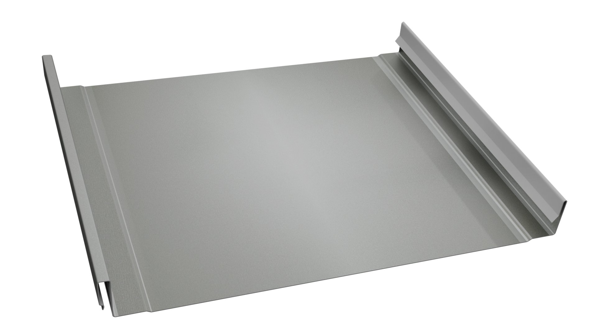 Metal Wall and Roof Panels In Silver Metallic