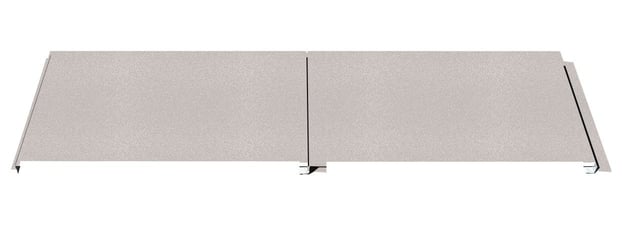 Silver Zinc Metallic® T-Groove® Metal Wall Panels