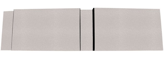 Metal Wall and Roof Panels In Silver Metallic