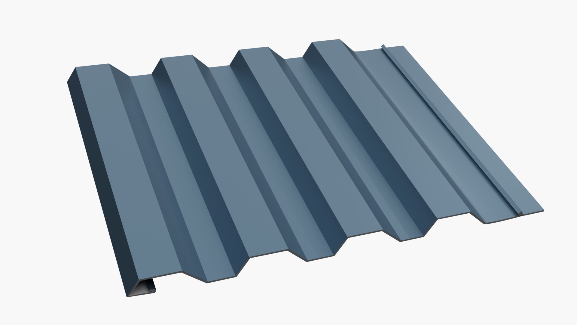Metal Wall and Roof Panels in Slate Blue