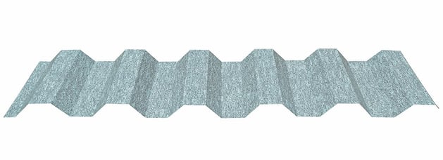 Speckled Blue Copper® Western Rib® 7.2 Panel