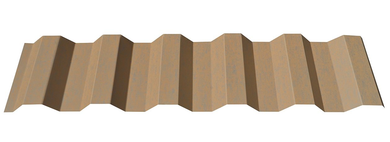 Speckled Galvanized Rust® Western Rib Panel