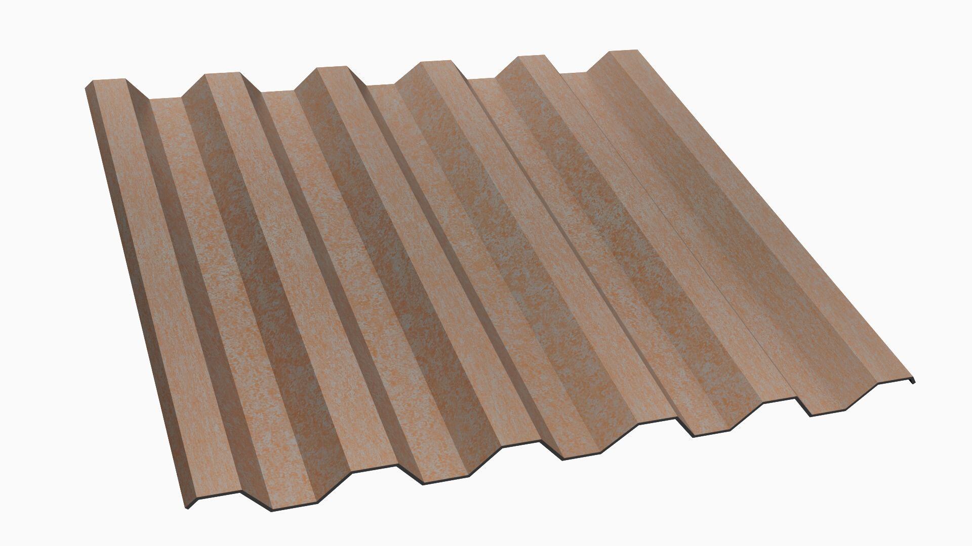 Painted Panels Designed To Look Like Old Galvanized With Rust Spots