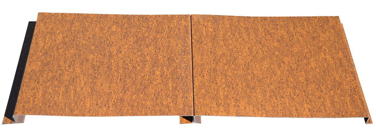 Speckled Rust® T-Groove Metal Wall Panels