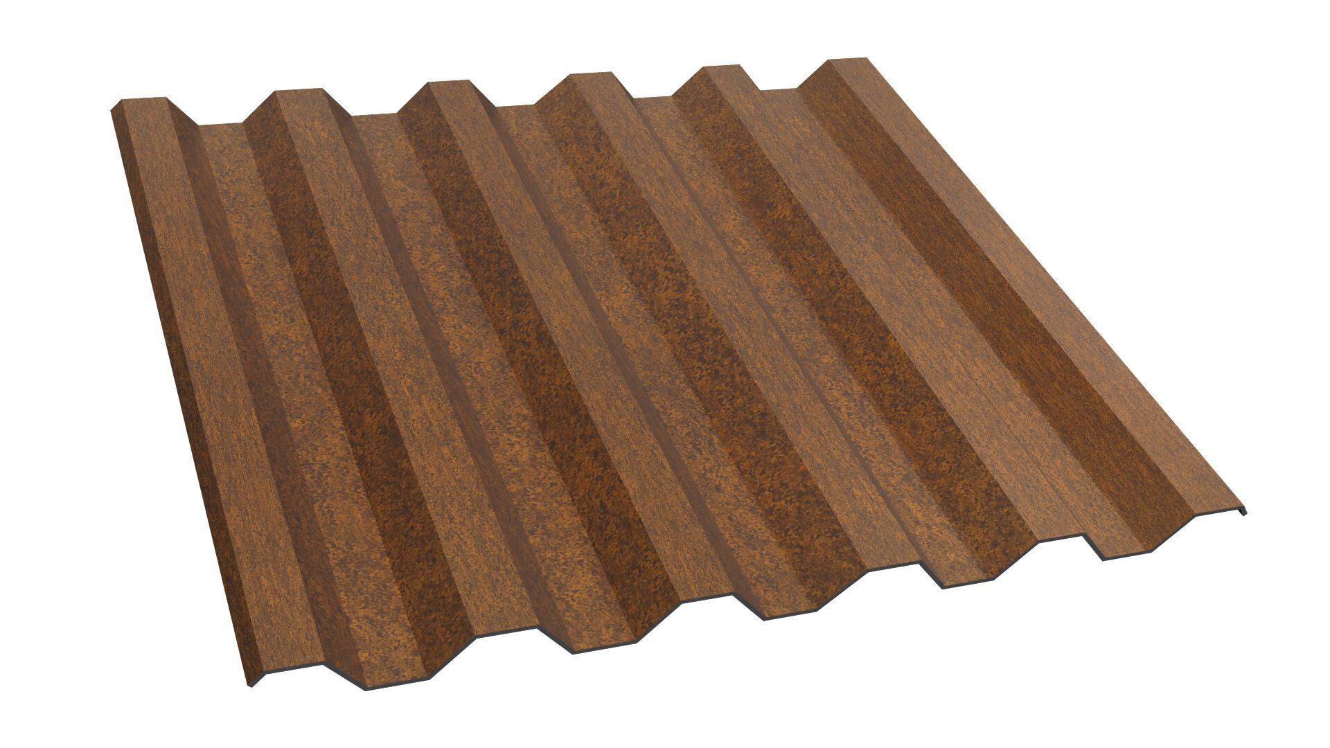 Speckled Rust®. Painted To Look Like Orange and Brown Rust