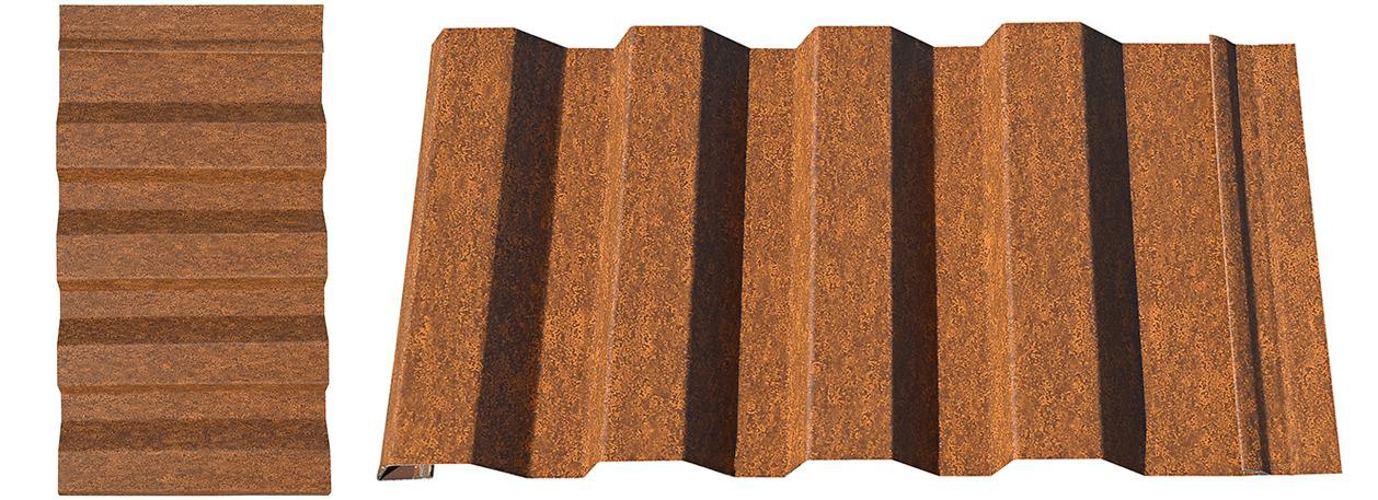 Speckled Rust®. Painted To Look Like Orange and Brown Rust