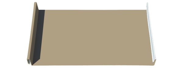 Surrey Beige Standing Seam Metal Roofing