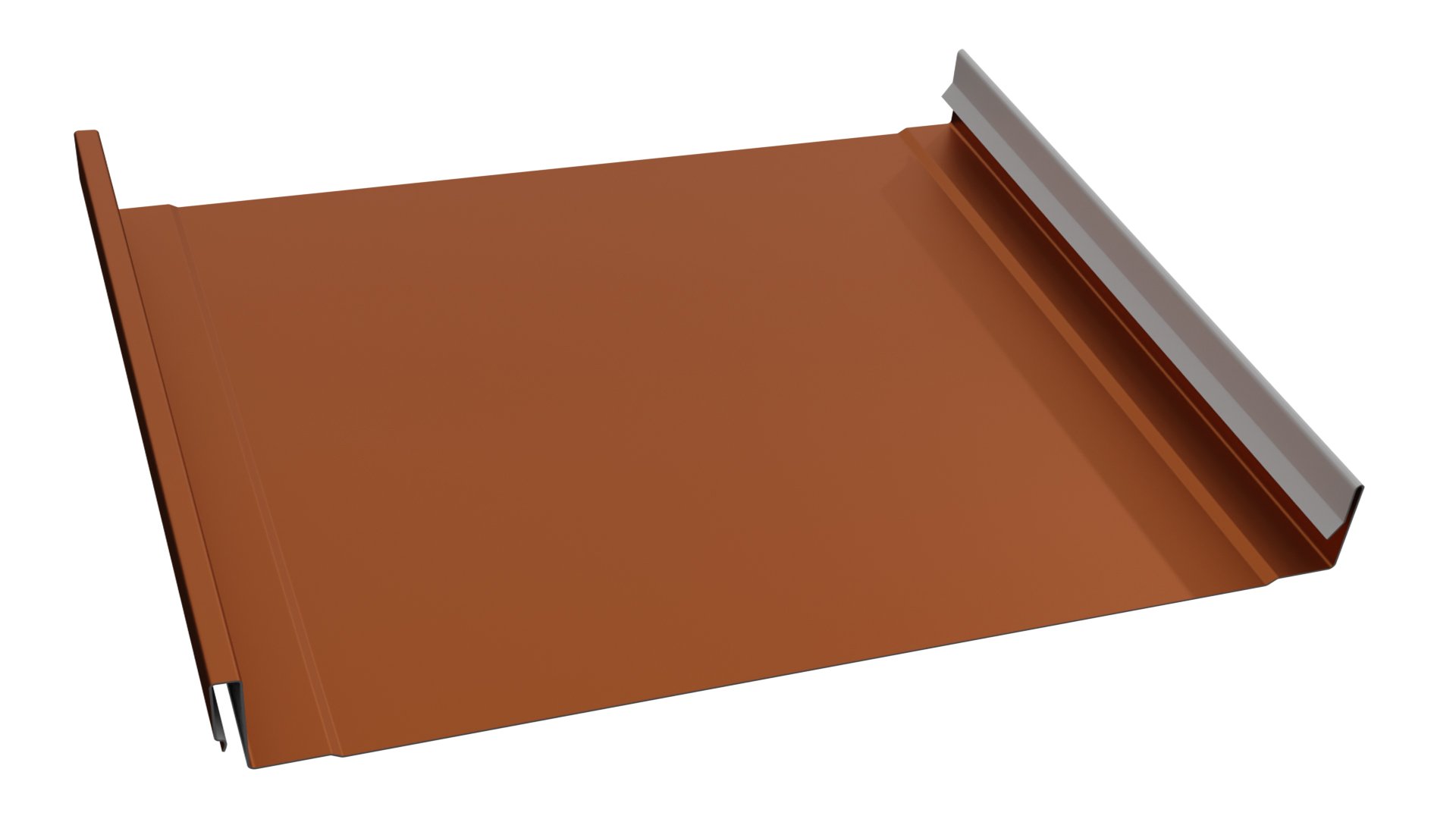 Standing Seam Metal Roofing Panels in Terra Cotta Finish ( Special ...