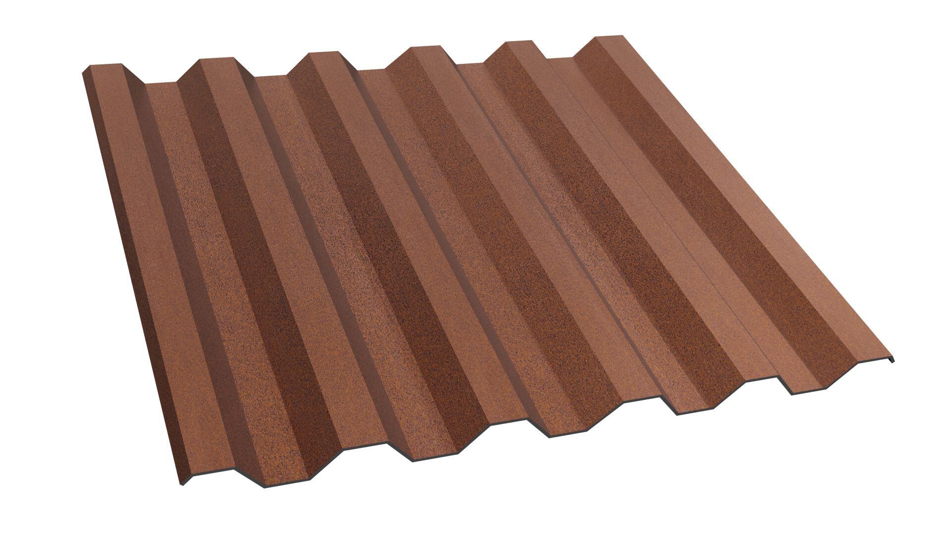 Weathered Metallic®. Painted Panel Designed To Look Like Rusted Roofing