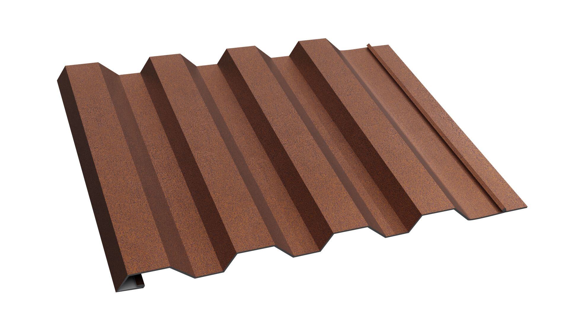 Weathered Metallic®. Painted Panel Designed To Look Like Rusted Roofing