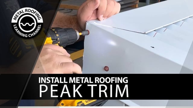 Part #WS-19 Peak High Eave Flashing for Corrugated Metal Roofing