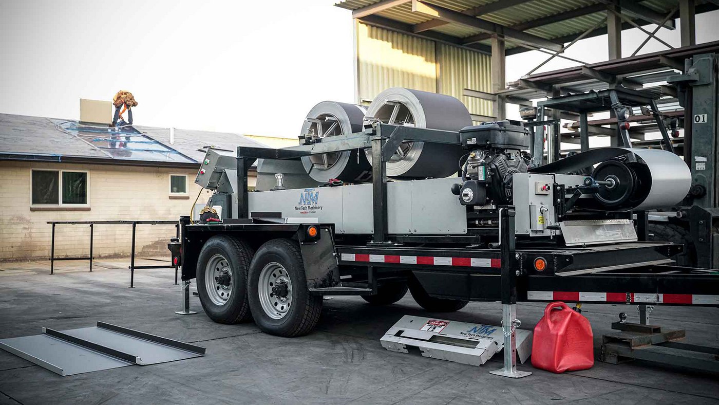 Standing Seam Metal Roofing Panels in Mansard Brown