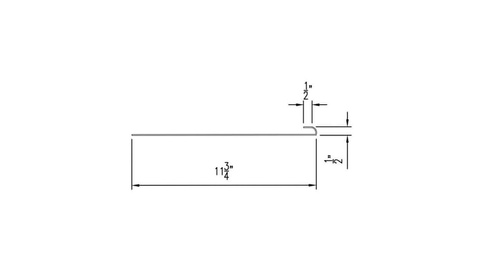 Back Up Plate - 16 GA | MS2 Mechanically Seamed Roofing