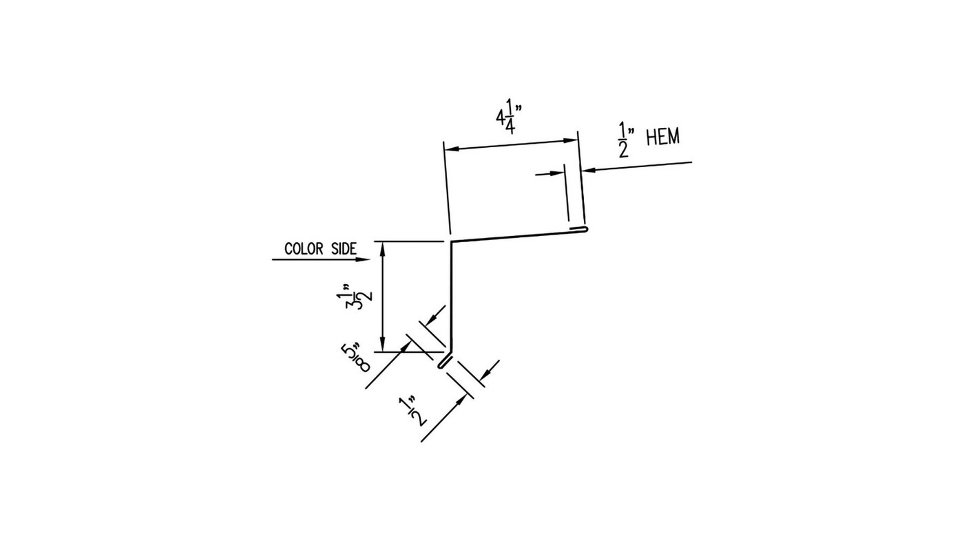 Eave With Offset Cleat | MS2 Mechanically Seamed Roofing