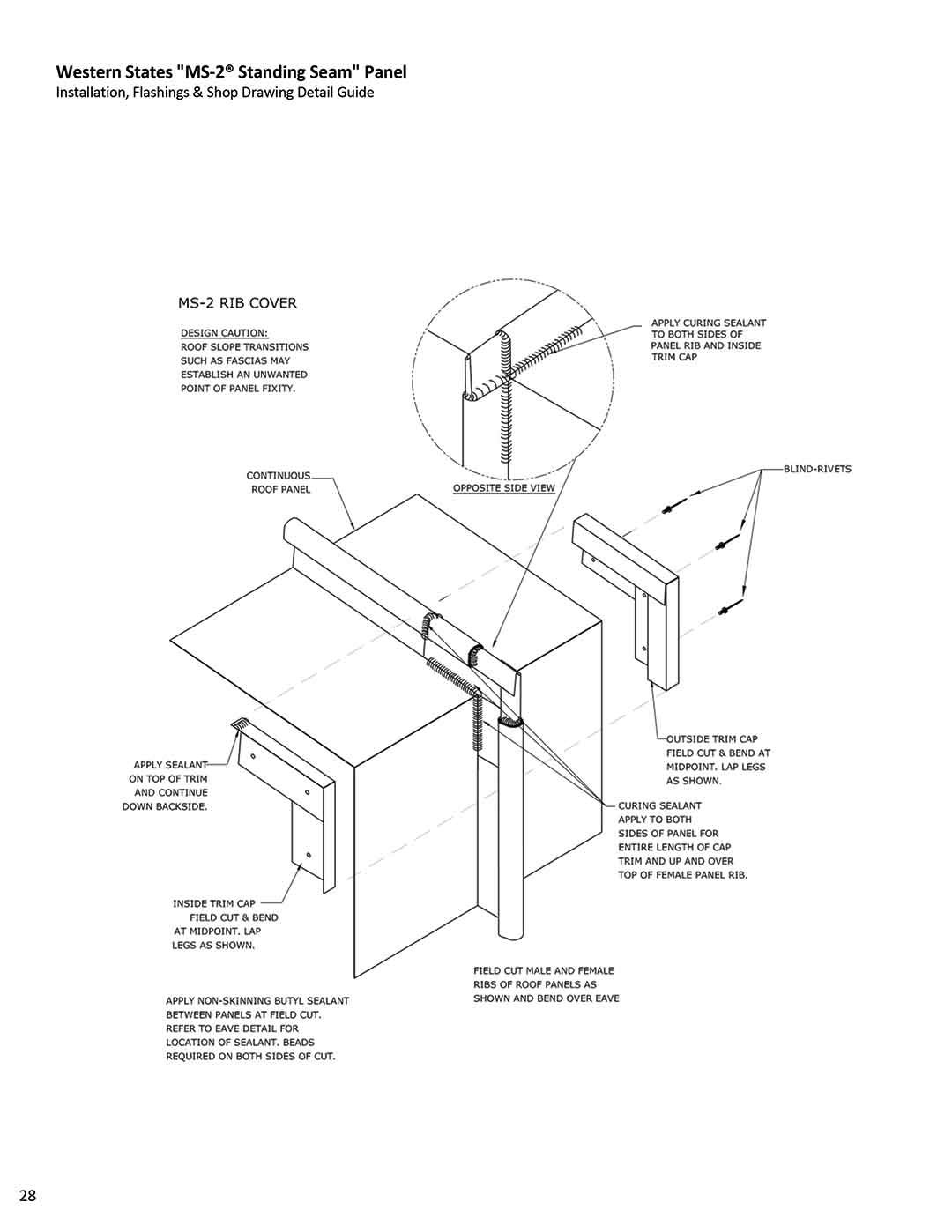 Sill Trim | Mechanically Seamed Standing Seam Roofing | Part #WS-121