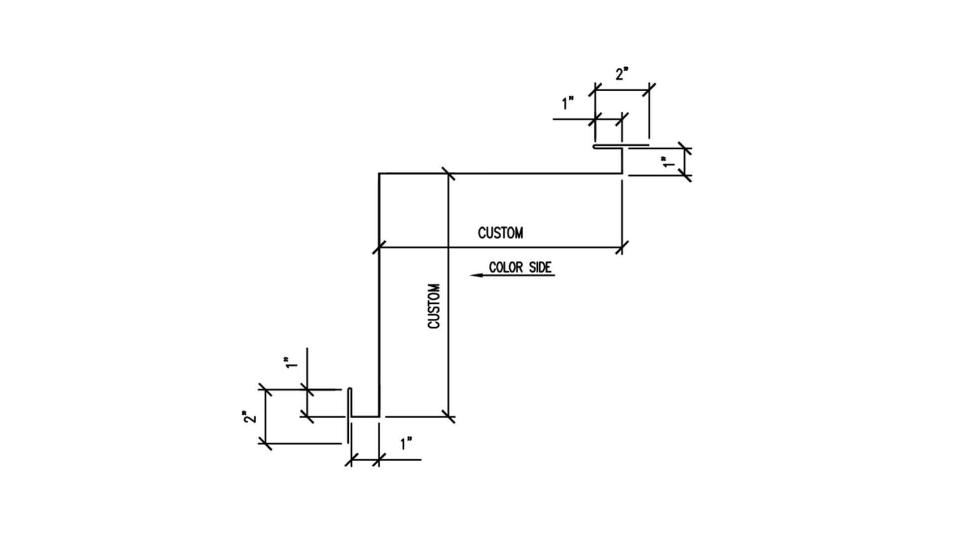 Custom Inside Corner Trim - Vertical Installation | Metal Wall Panels