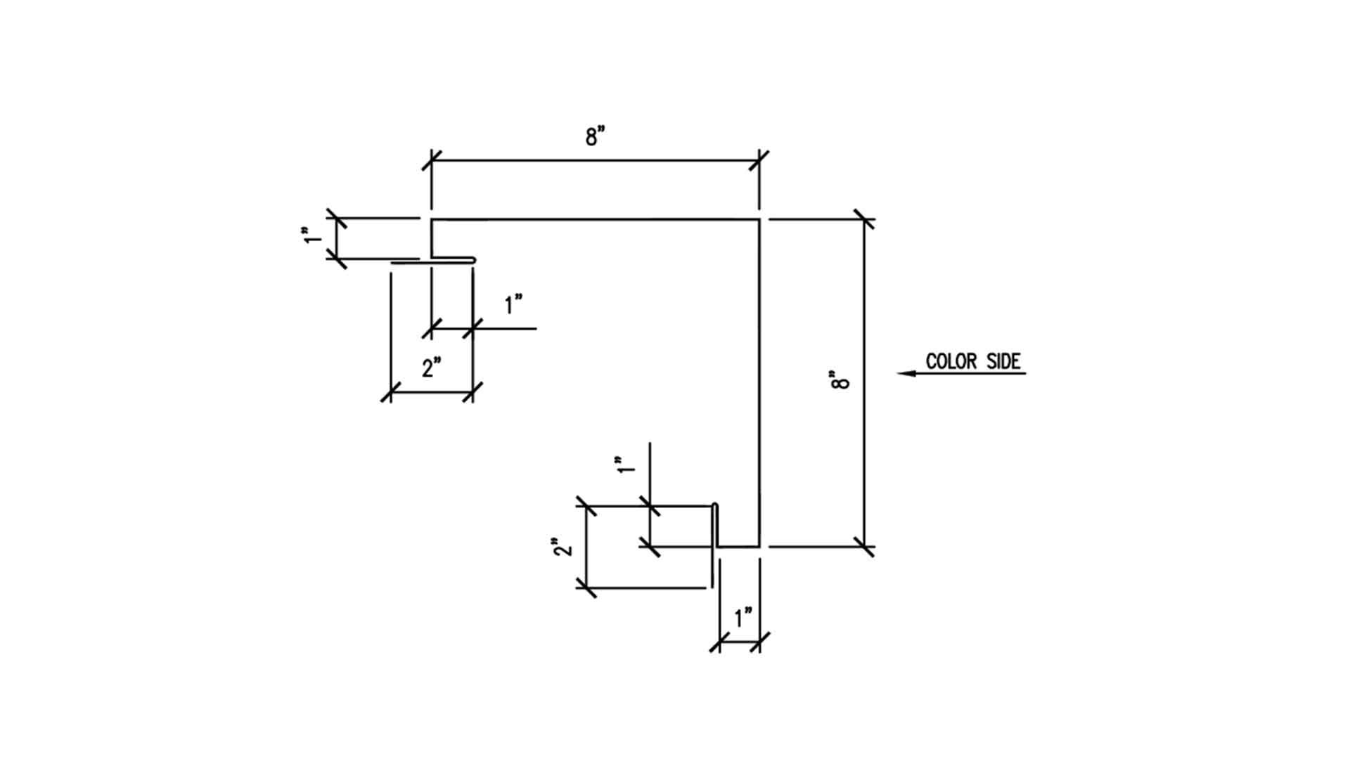 Custom Outside Corner Trim - Vertical Installation | Metal Wall Panels