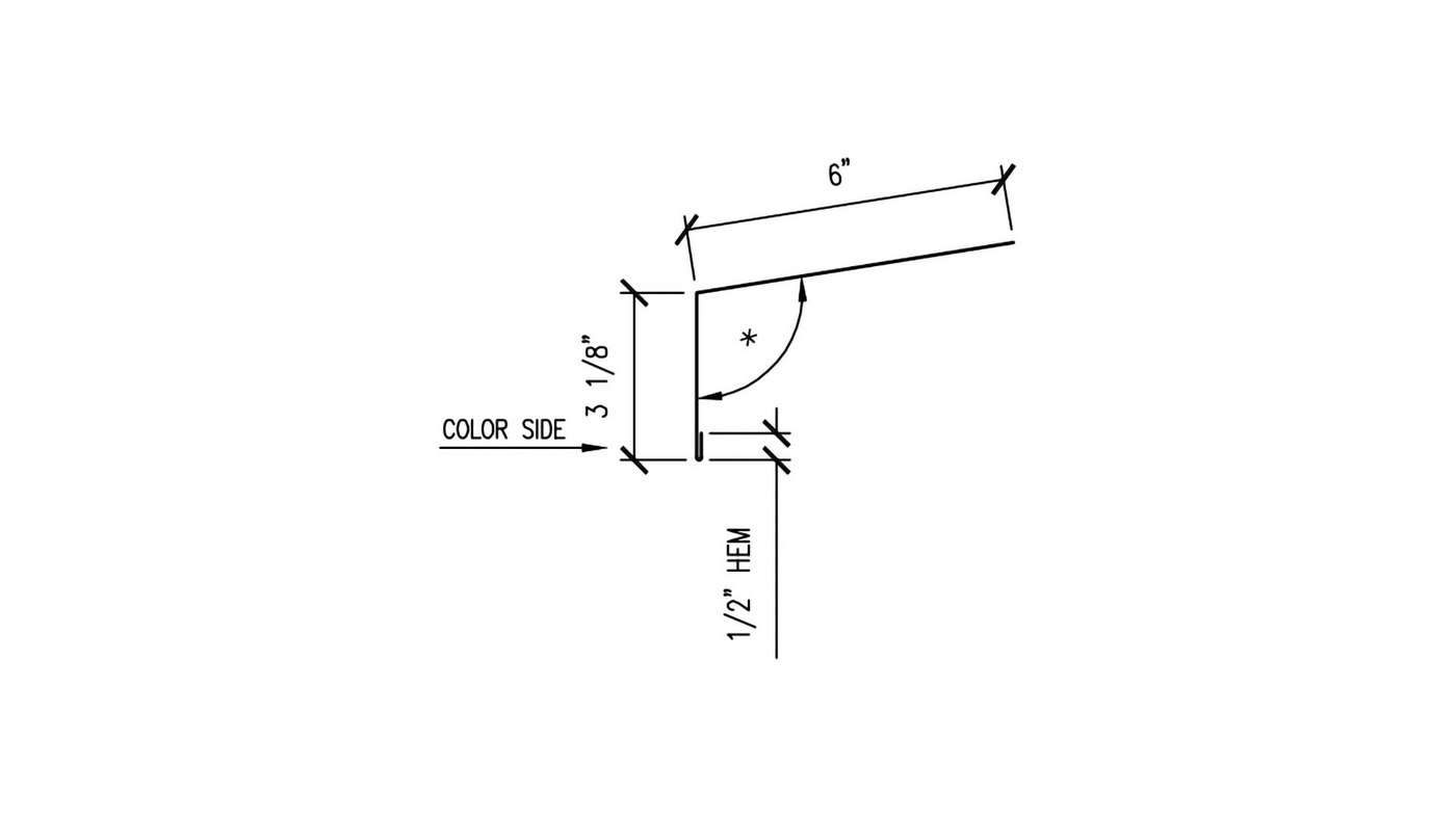 Pre-Hung Box Gutter For Western Lock Standing Seam