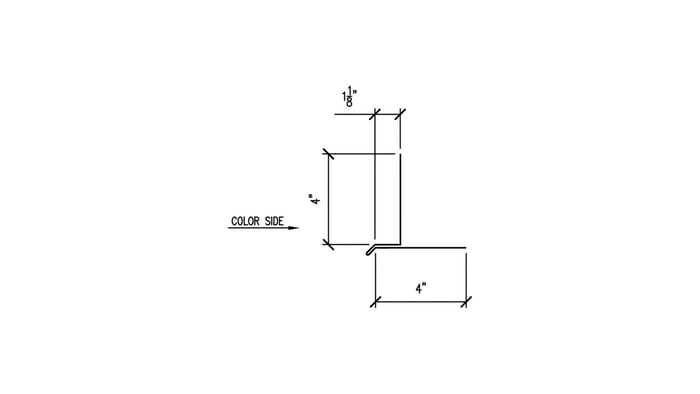 Head Trim For Windows & Doors - Horizontal Install | Metal Wall Panels
