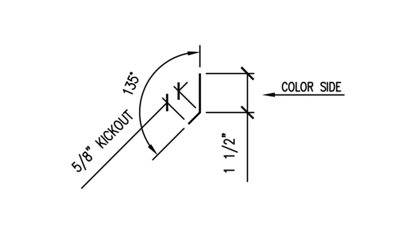 Parapet Cap For Wall Panels - Vertical Installation | Western Reveal® Panel