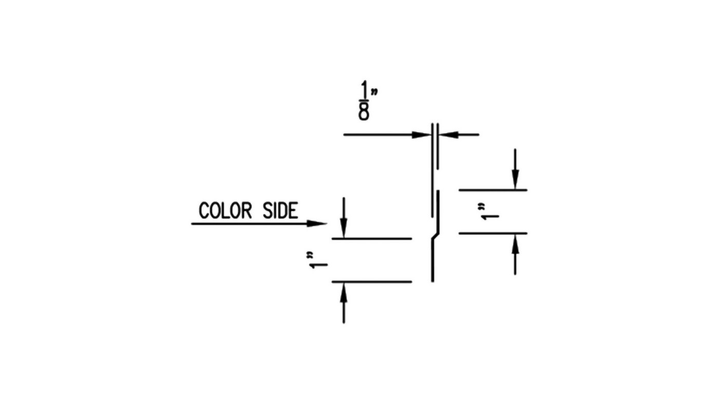 Vertical Wall End Splice | Western Wave Panel | Part #WS-600